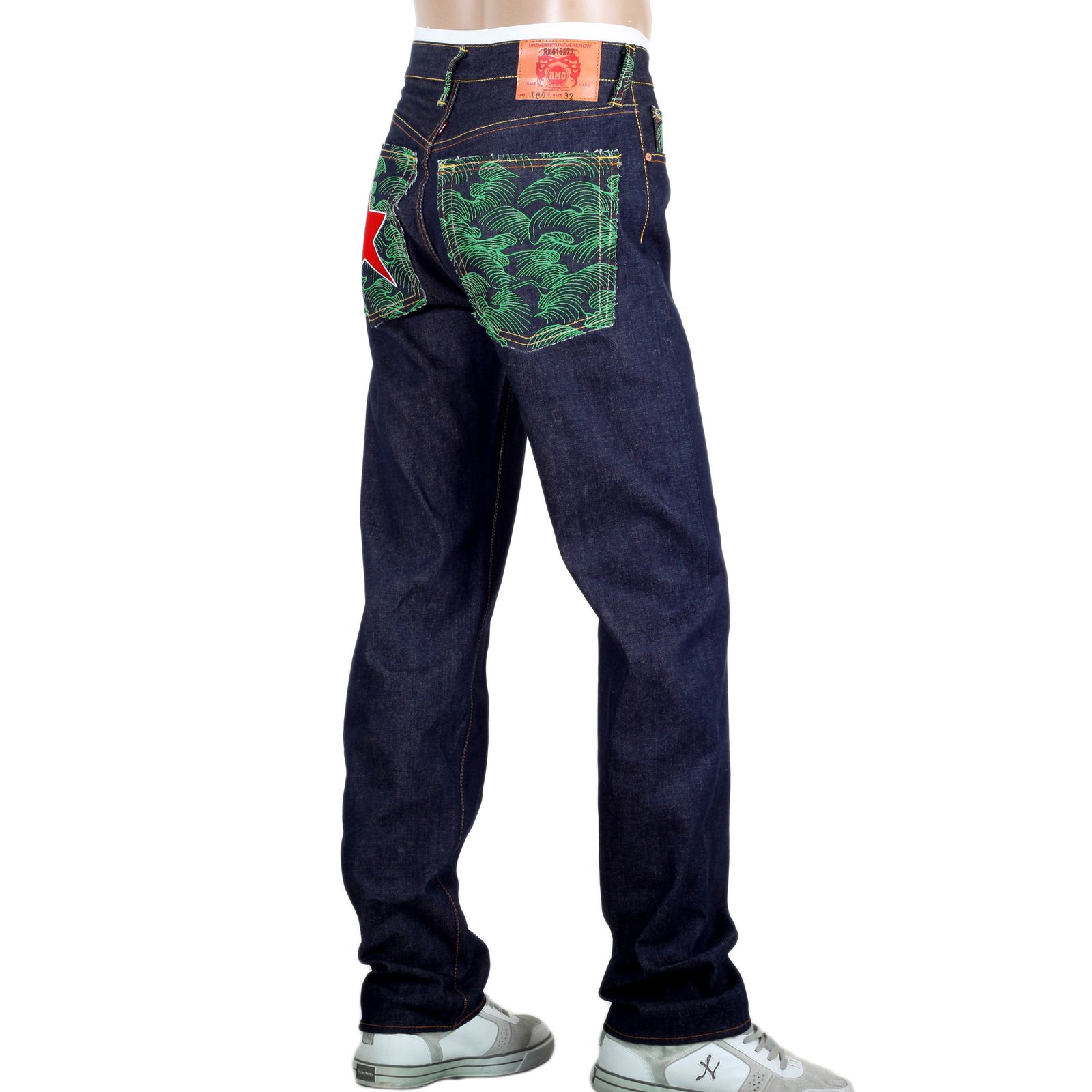 RMC JEANS GENUINE RAW SELVEDGE DARK INDIGO 1001 MODEL SUPER EXCLUSIVE ...